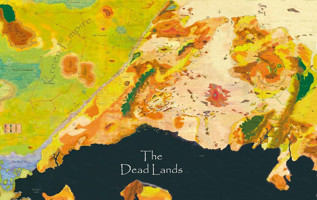 Sundered Regions - East of the Silt Sea - Setting - Arena